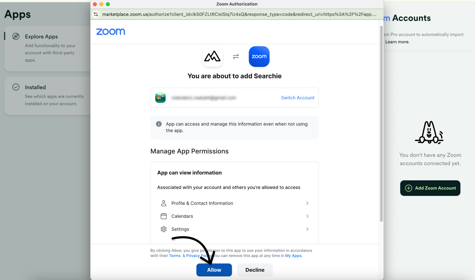Connect your Zoom Pro account