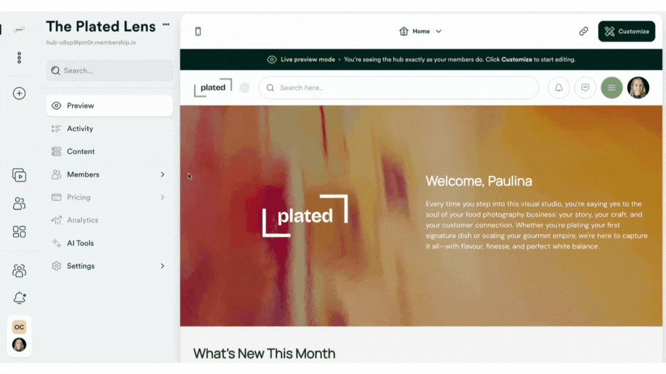 Create a new Hub
