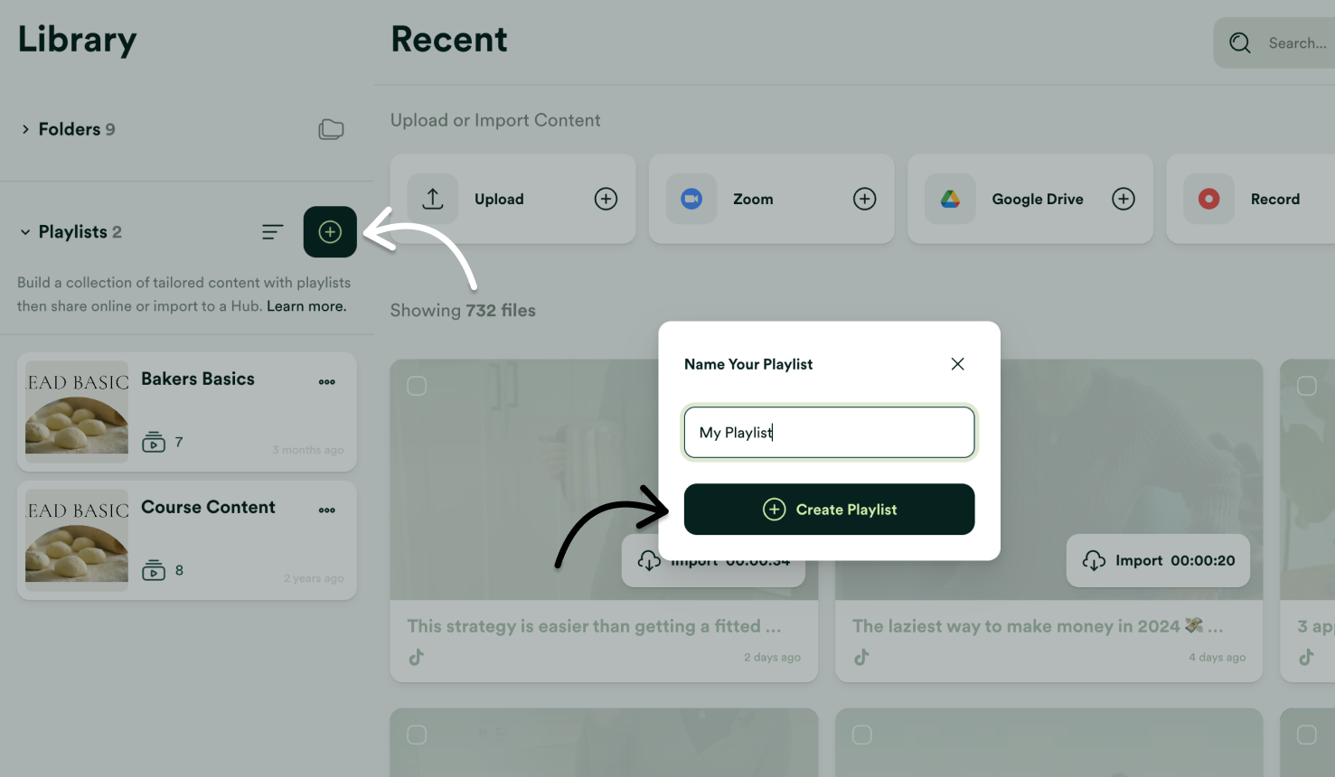 Understand how Library Playlists are used