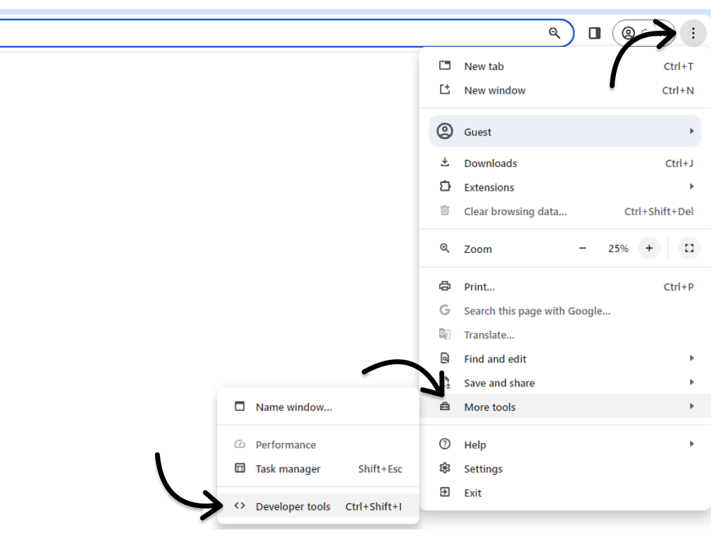 Capture console and network logs from your browser