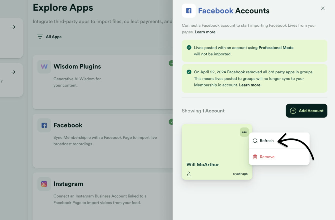 Refresh your media connection