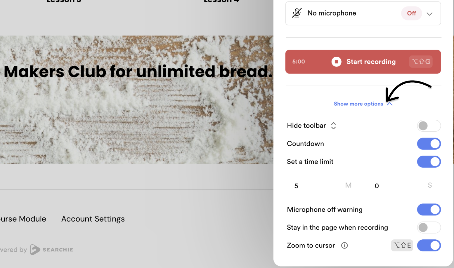 AI Screen Recorder control guide