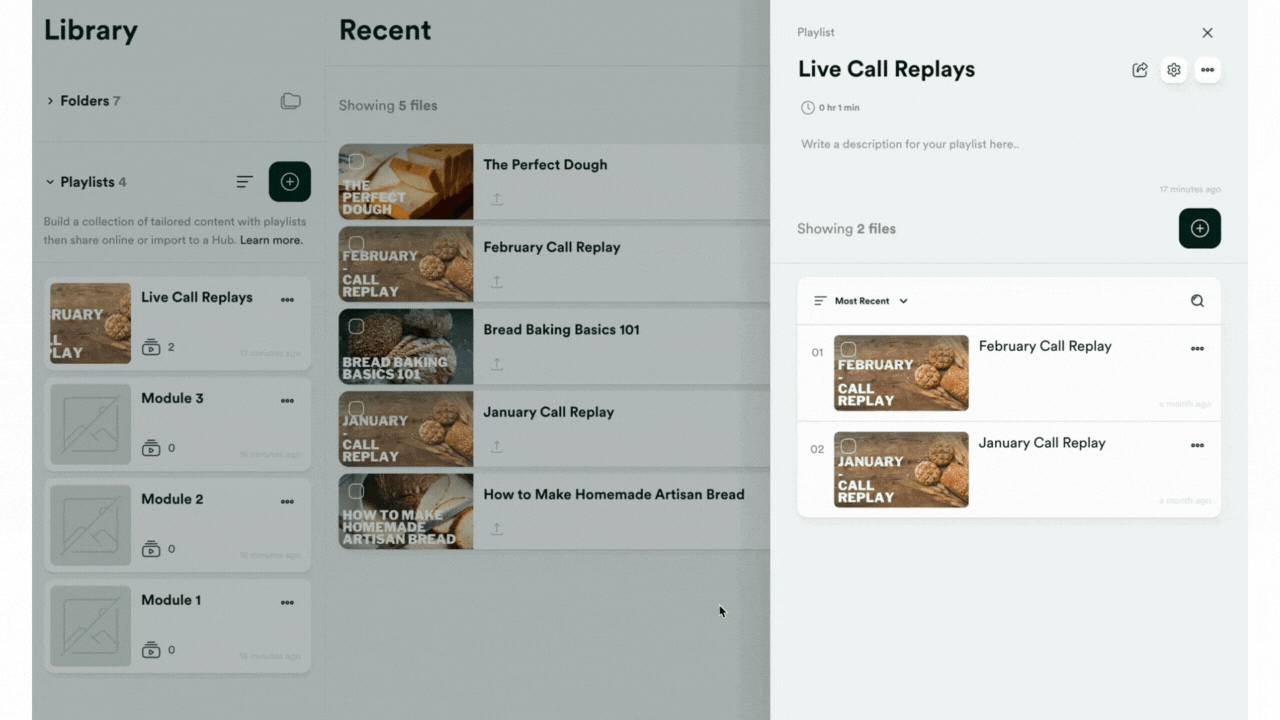 Understand how Library Playlists are used